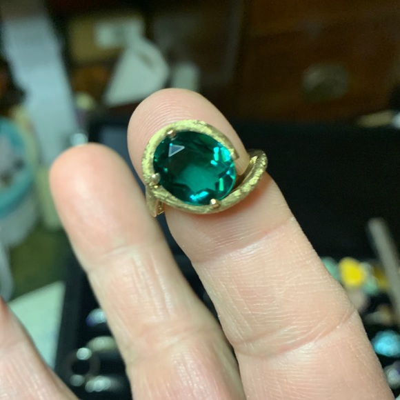 Kimberly | Jewelry | Solid Gold Kimberly Green Tourmaline Ring | Poshmark